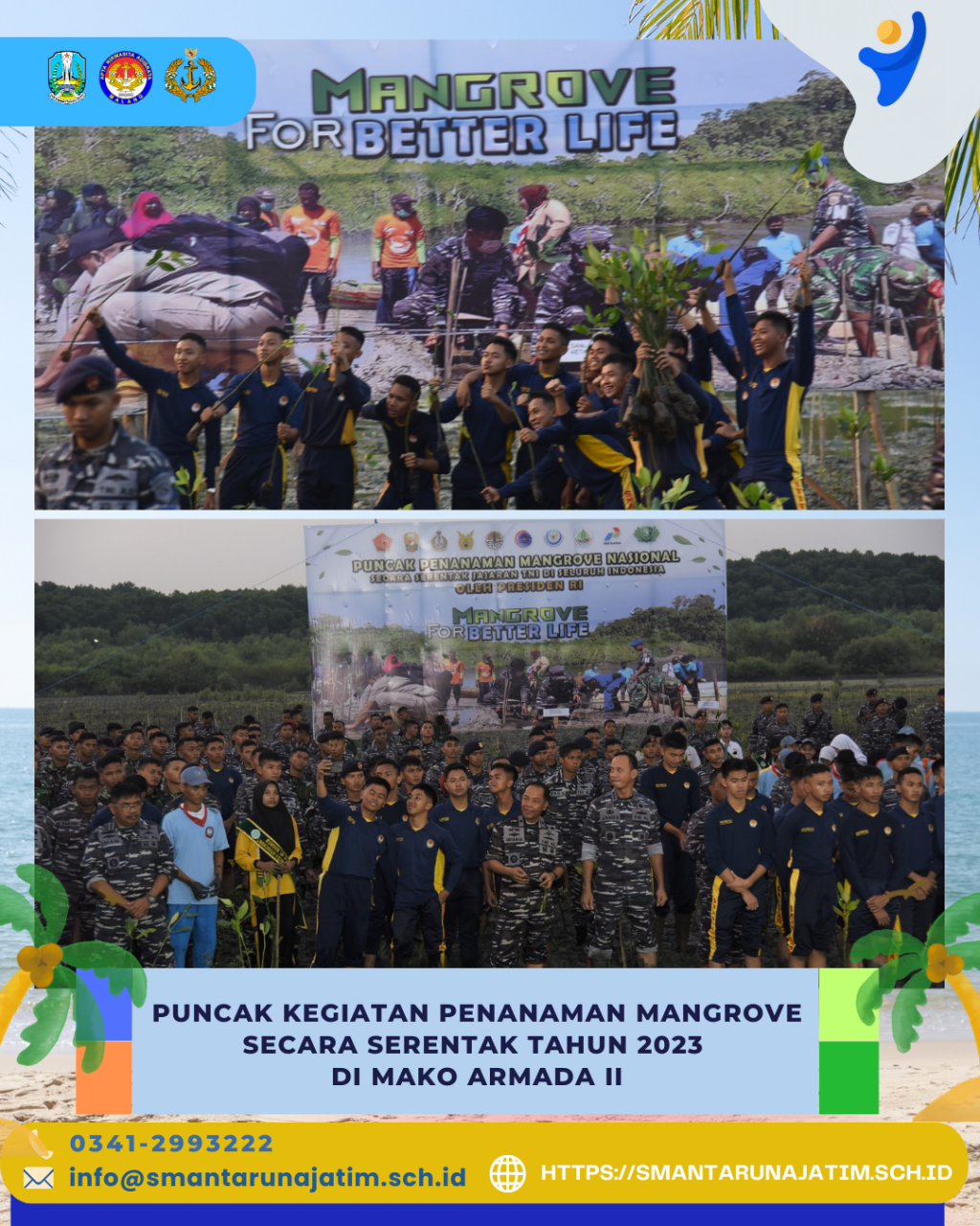 Puncak penanaman Mangrove 2023 – SMAN Taruna Nala Jawa Timur