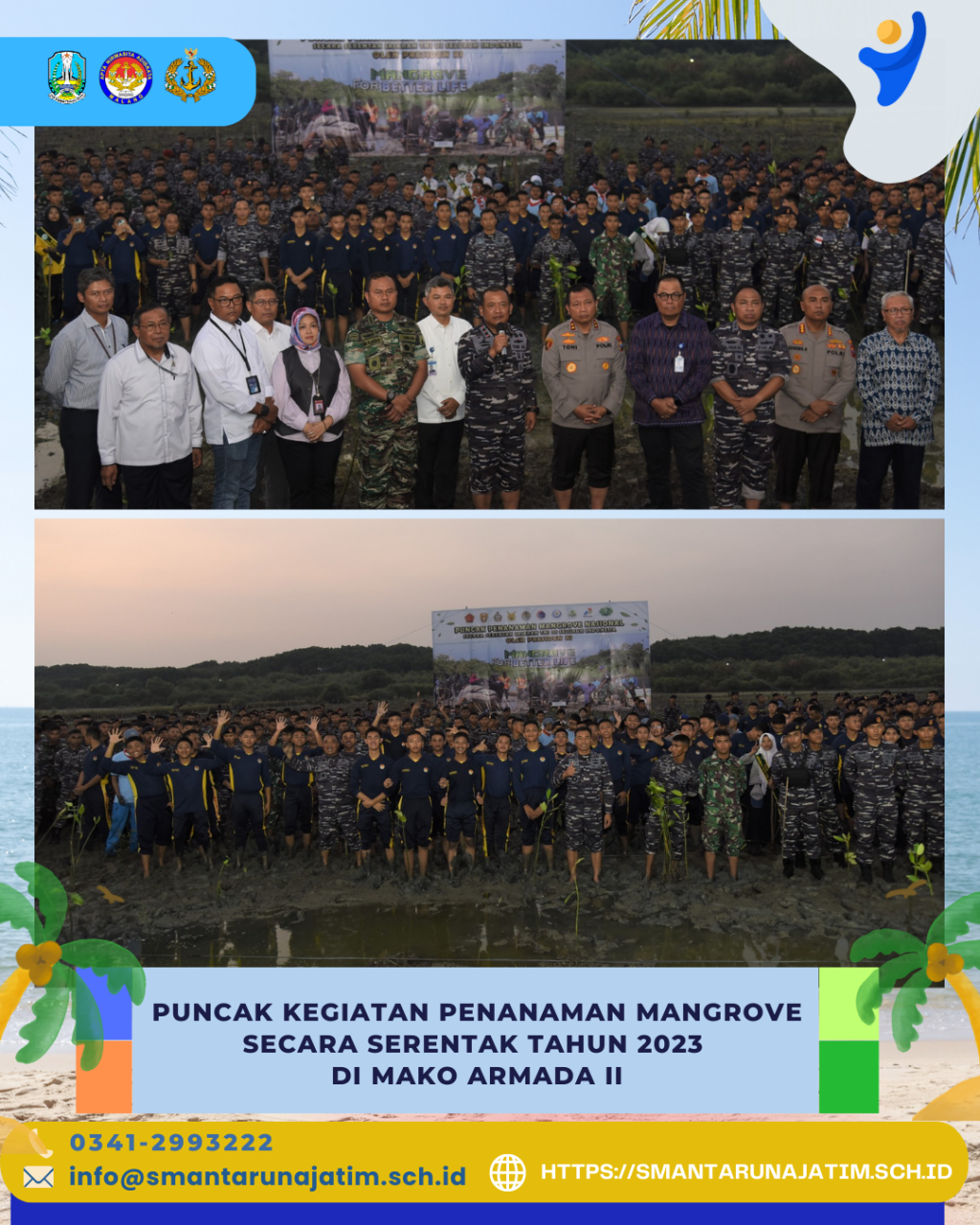 Puncak penanaman Mangrove 2023 – SMAN Taruna Nala Jawa Timur